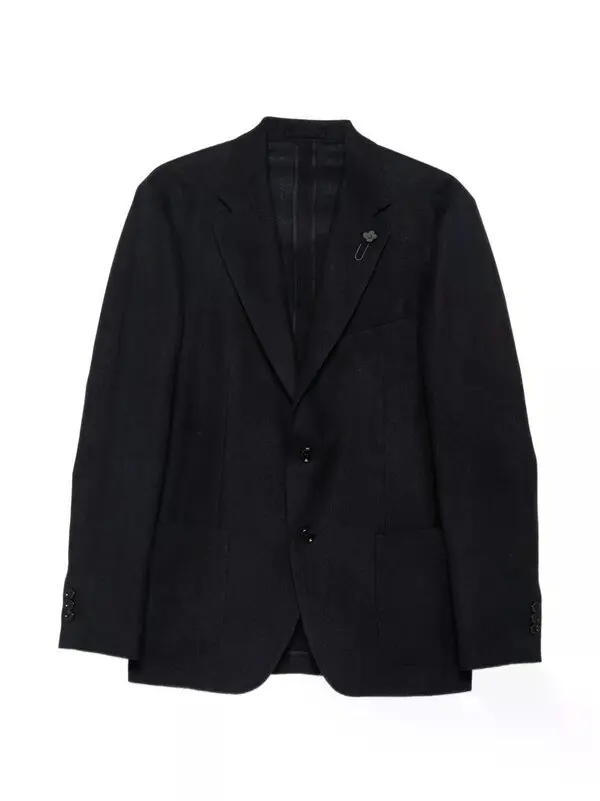 LARDINI Patch-pocket Blazer - Blue