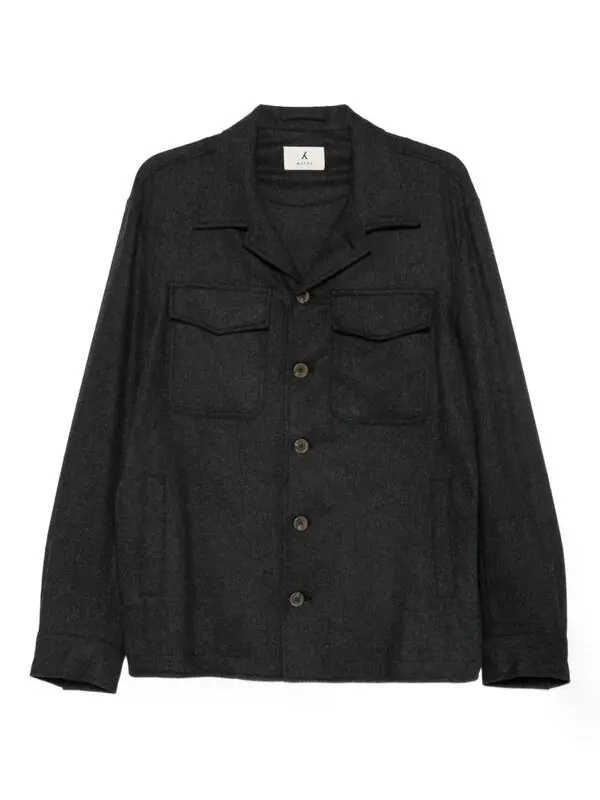 MYTHS Flap-pockets Buttoned Overshirt