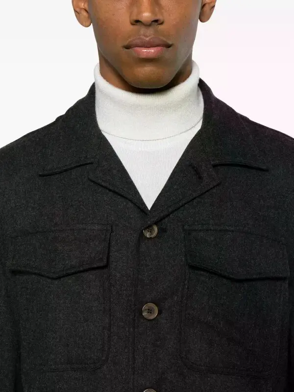 MYTHS Flap-pockets Buttoned Overshirt