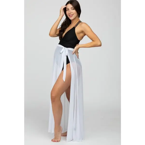 PINKBLUSH Mesh Wrap Cover Up - White