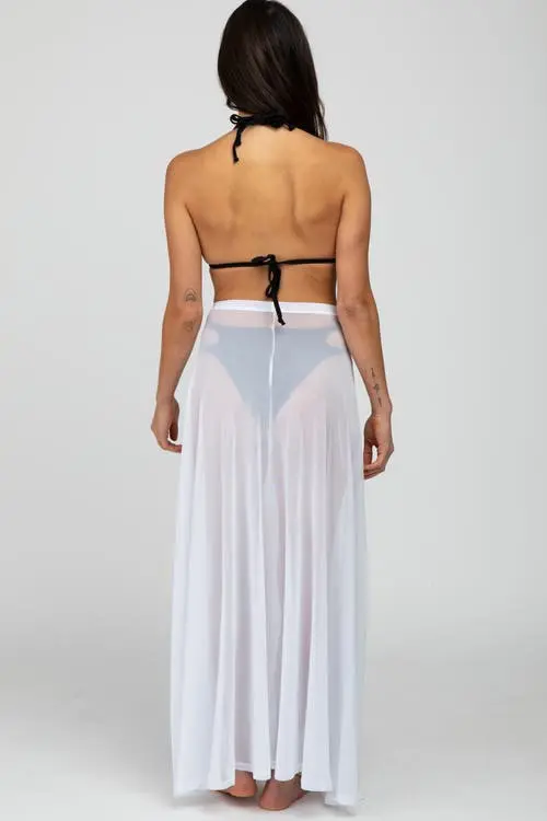 PINKBLUSH Mesh Wrap Cover Up - White