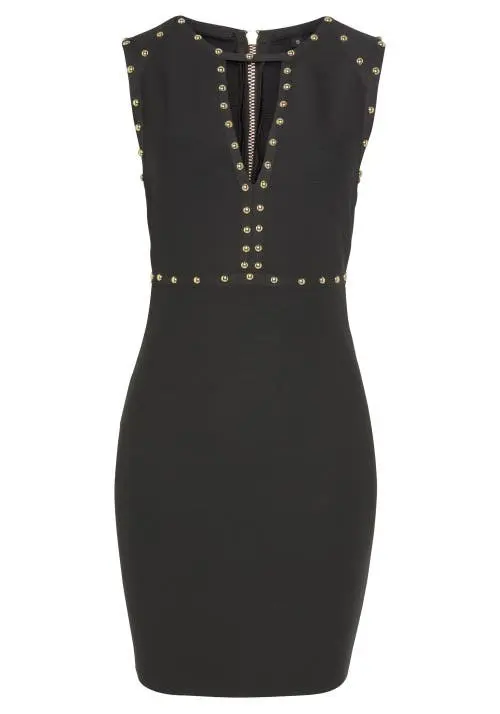 LASCANA Embellished Bandage Dress With Gold Rivet Detail