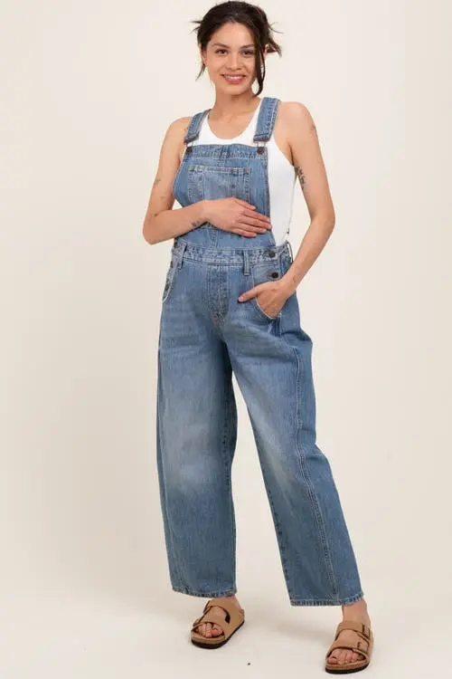 PINKBLUSH Barrel Leg Overalls