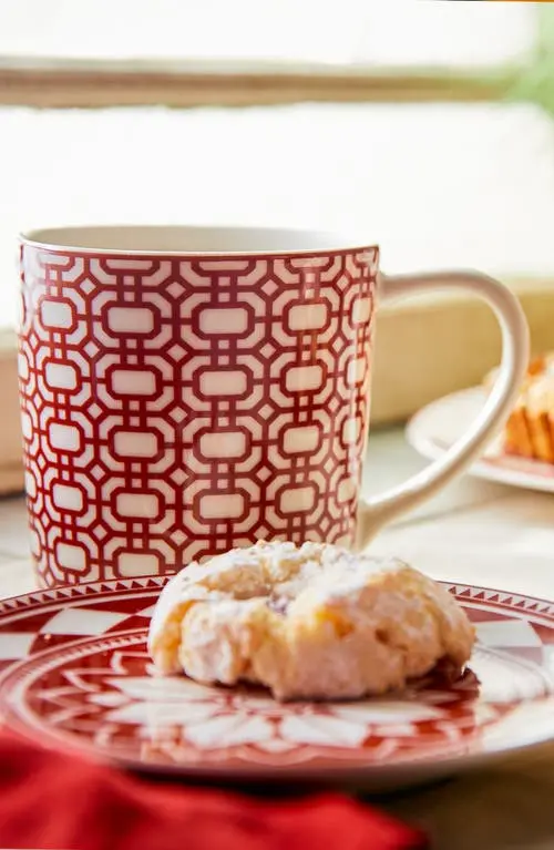 CASKATA Newport Crimson Garden Gate Mugporcelainset 4