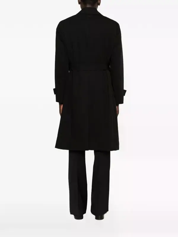 LARDINI Belted Collared Coat