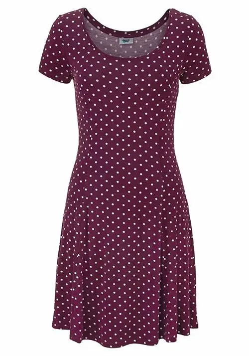 LASCANA Polka Dot Print Midi Dress