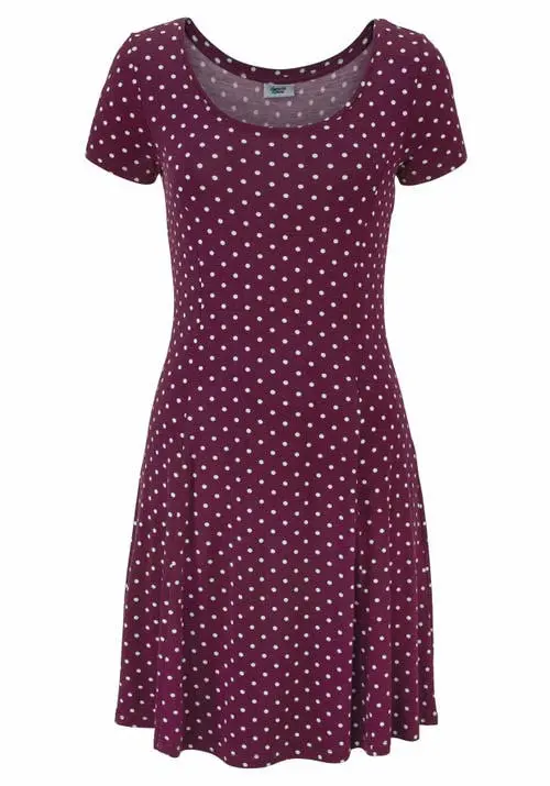 LASCANA Polka Dot Print Midi Dress