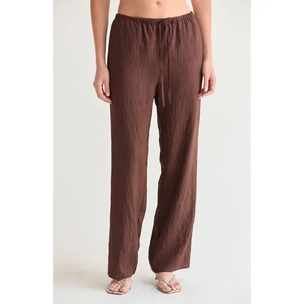 CRESCENT Textured Woven Pants