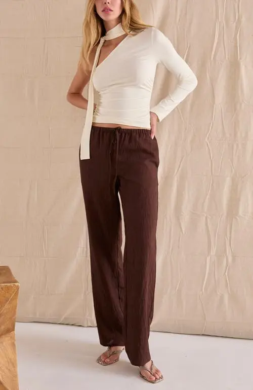 CRESCENT Textured Woven Pants
