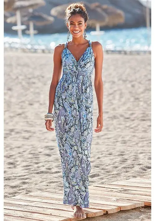 LASCANA Paisley Print Maxi Dress