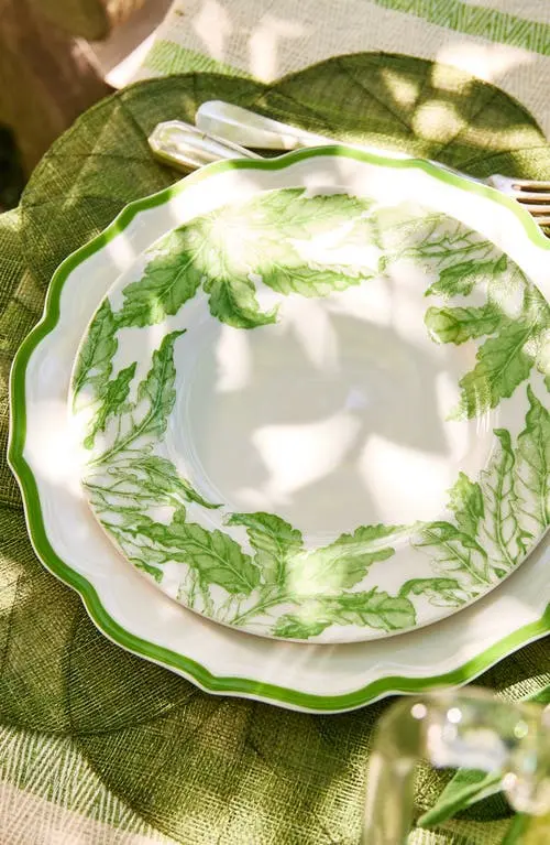 CASKATA Freya Rimmed Salad Plateporcelainset 4