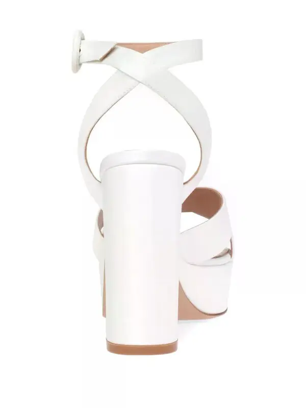 GIANVITO ROSSI Sabrina Platform Sandals - White