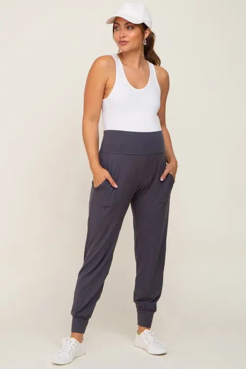 PINKBLUSH Soft Maternity Jogger Pants