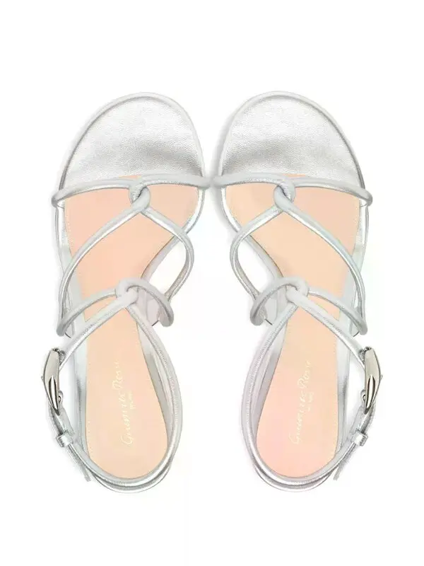 GIANVITO ROSSI Jungle Mamba Buckle Strap Leather Sandals