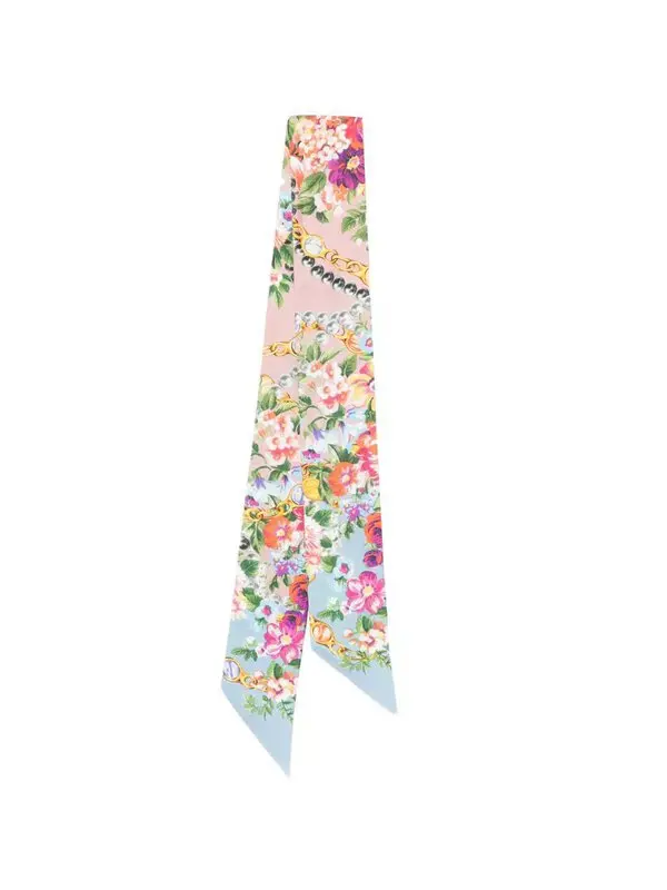 Dolce & Gabbana Floral-print Scarf - Blue
