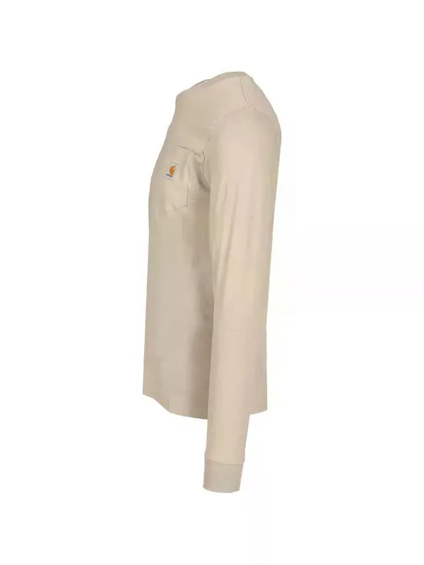 Carhartt Work In Progress Chest-pocket Long-sleeve T-shirt - Neutrals