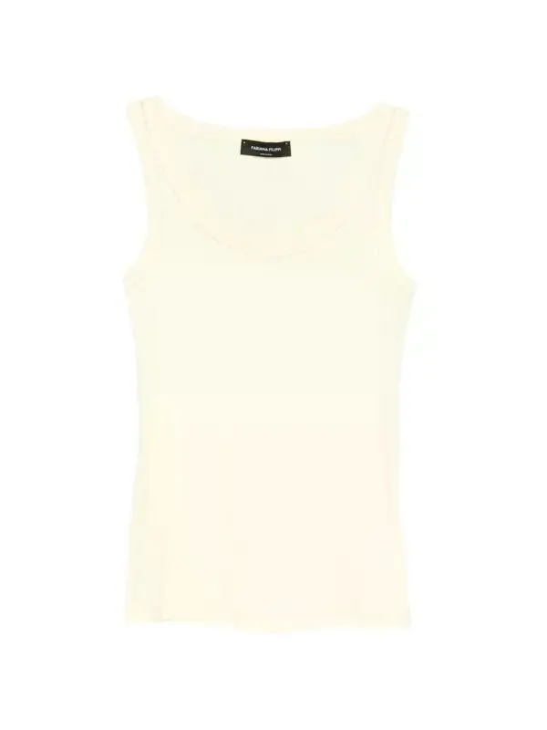 Fabiana Filippi Sleeveless Scoop-neck Tank Top - Yellow