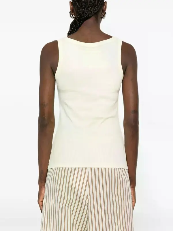 Fabiana Filippi Sleeveless Scoop-neck Tank Top - Yellow