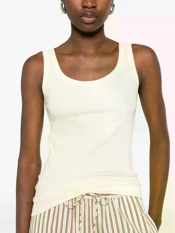 Fabiana Filippi Sleeveless Scoop-neck Tank Top - Yellow