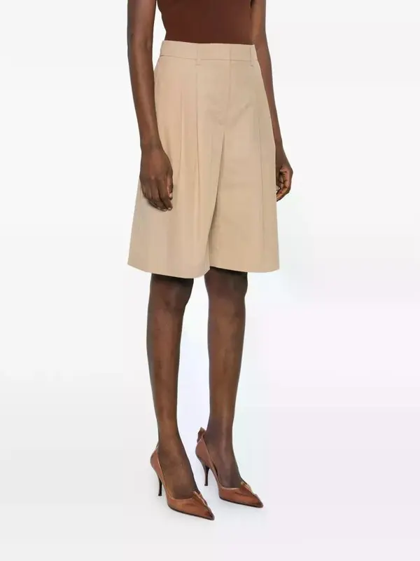 YVES SALOMON Pleated Shorts