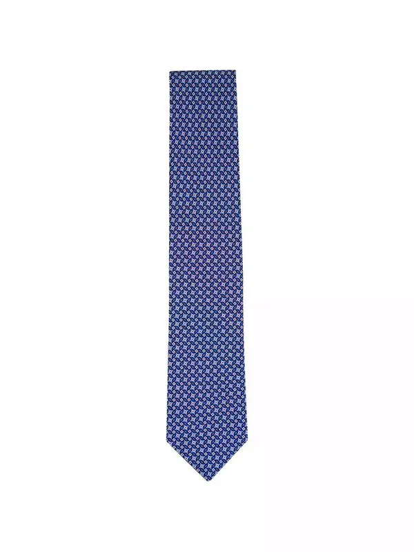 Brioni Pattern Tie - Blue