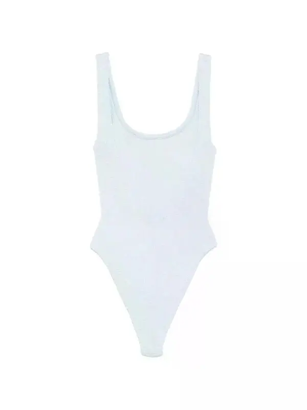 Hunza G Square-neck Swimsuit - Blue