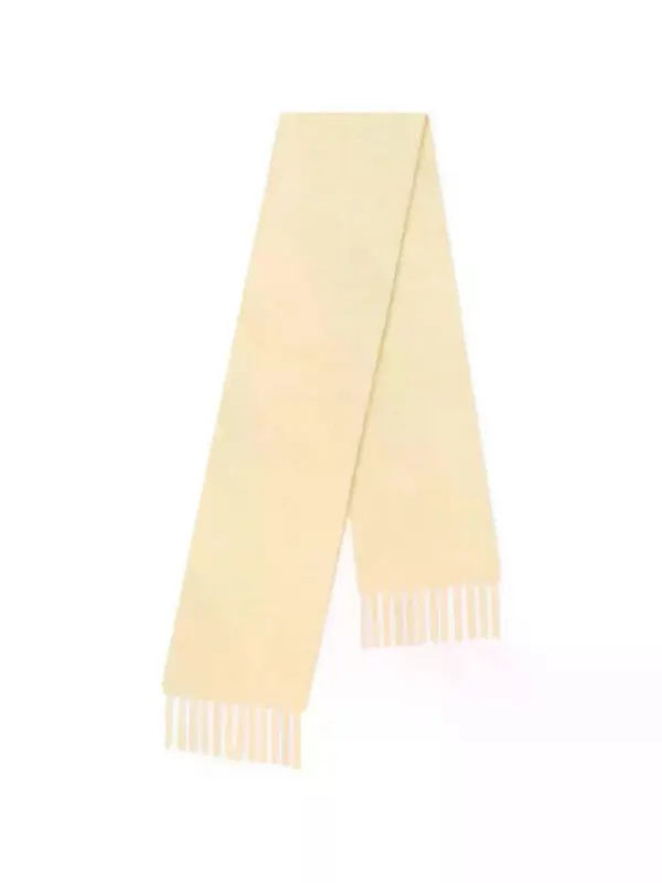 Nanushka Fluff Fringe Scarf - Yellow
