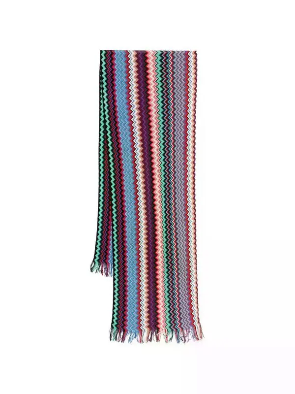 Missoni Fringed Scarf - Blue