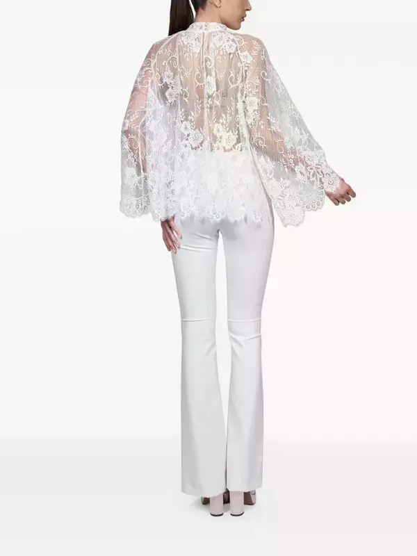 MIA PECULIAR Floral-lace Blouse