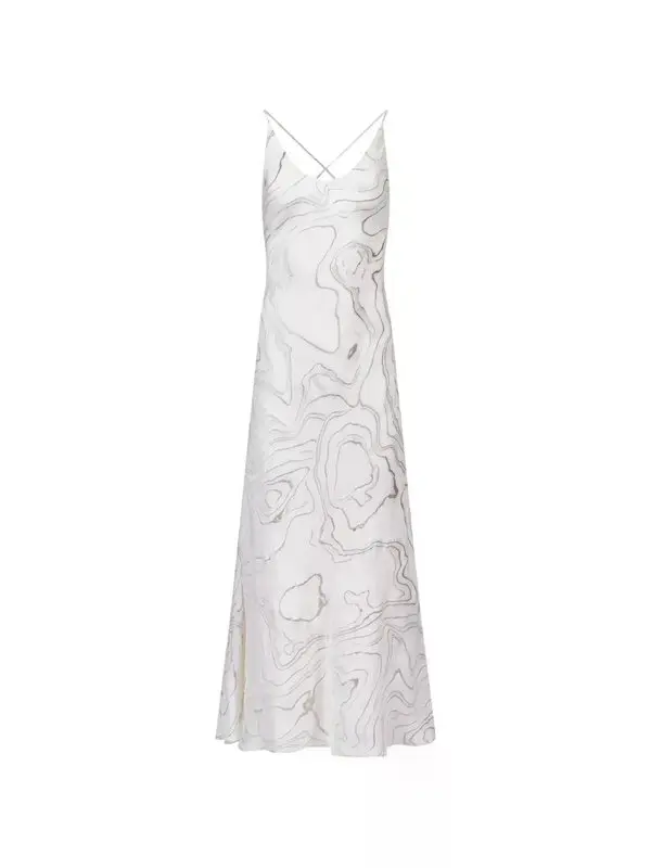 MIA PECULIAR V-neck Maxi Dress