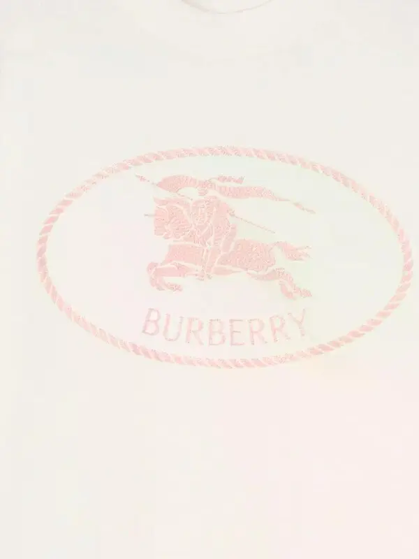 Burberry Knight-stamp Cotton T-shirt - Neutrals