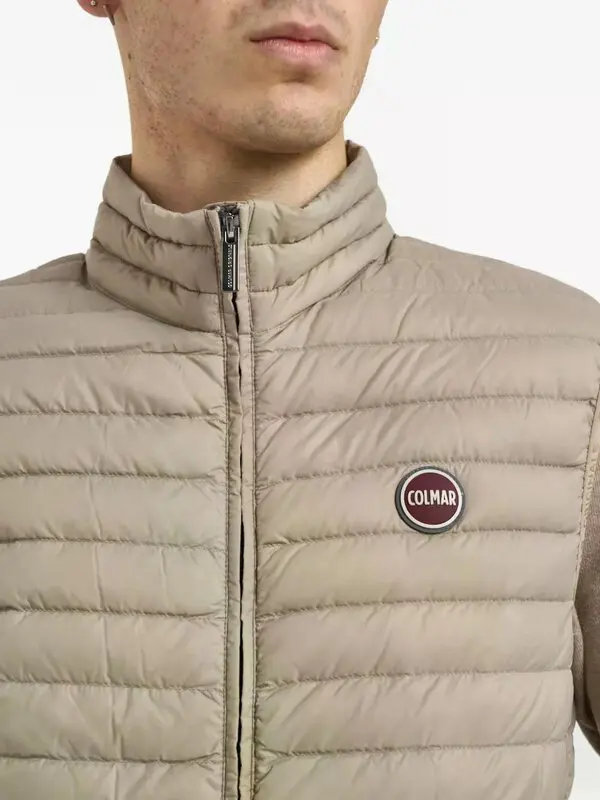 COLMAR Quilted Zip Gilet - Neutrals