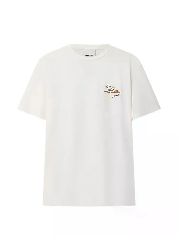 MARANT Honore Embroidery Round-neck T-shirt