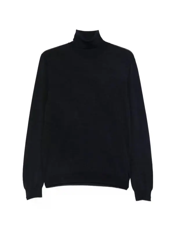ZANONE Turtleneck Long-sleeve Sweater - Blue