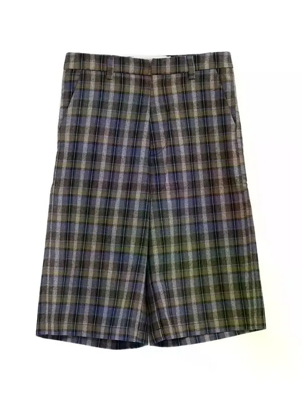 ERL Check Shorts - Brown