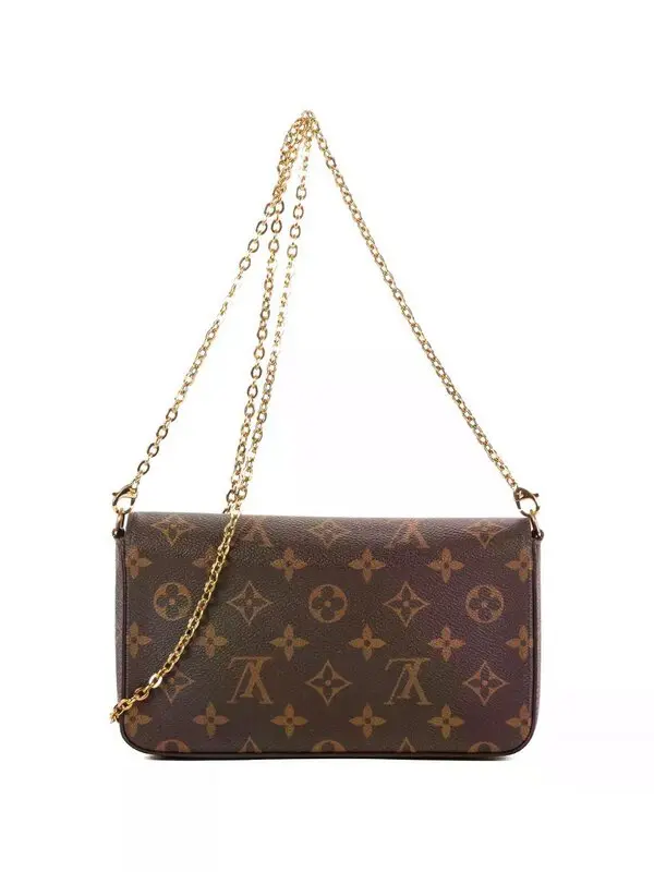 LOUIS VUITTON Monogram Pattern Chain Crossbody Bag