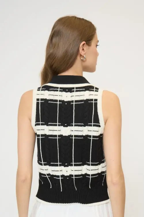 Central Park West Sleeveless Knit Vest