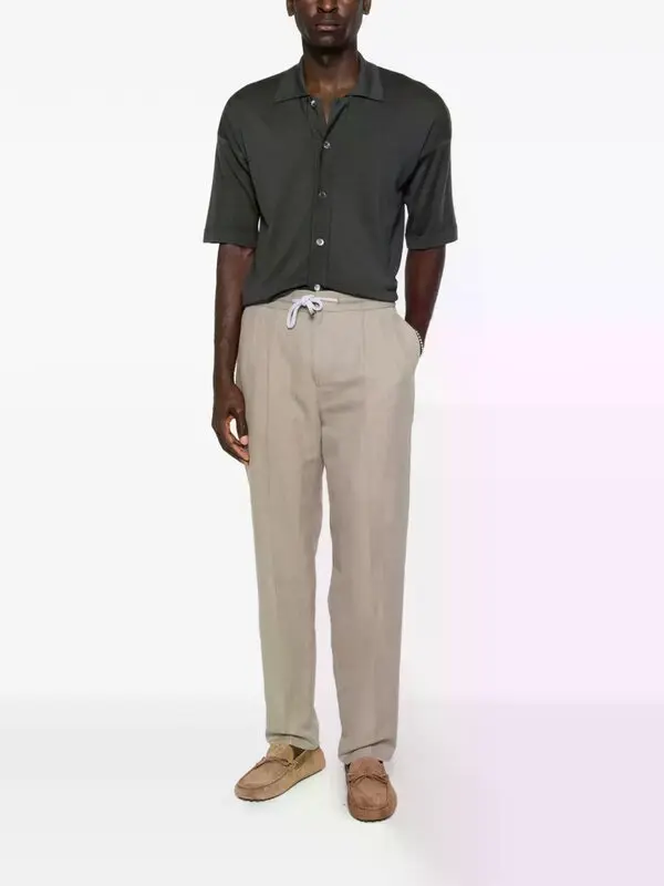 Brunello Cucinelli Pleated Drawstring Trousers - Neutrals