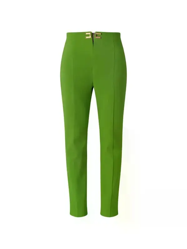 Elisabetta Franchi Slim-fit Trousers With Gold-tone Hardware