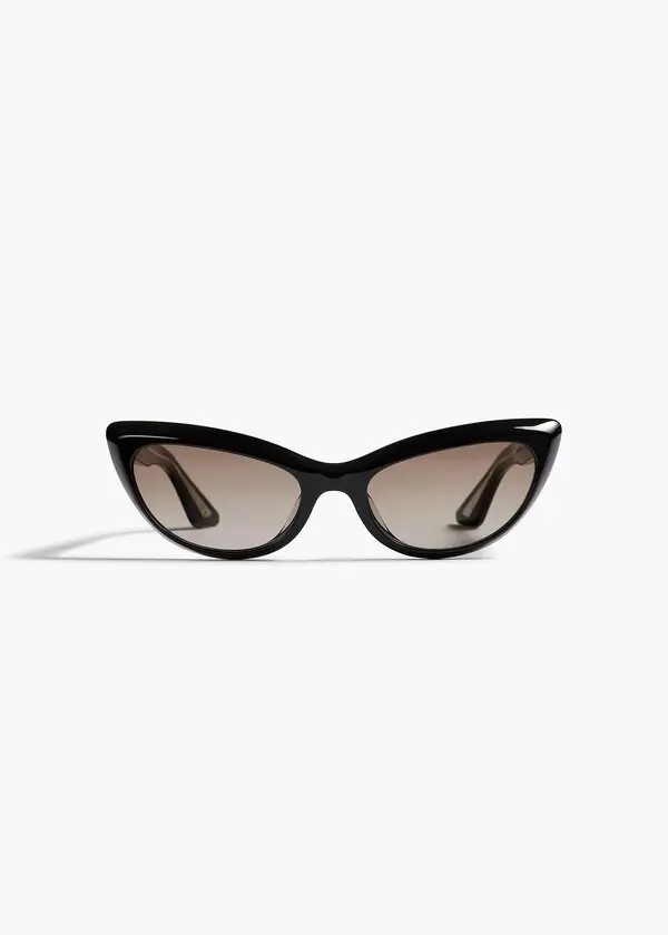 Khaite Cat-eye Sunglasses - Black / Soft Tan Gradient