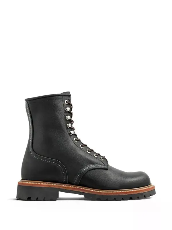 Red Wing Logger Leather Boots - Black