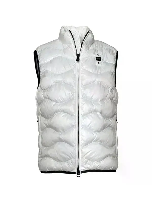 BLAUER. Textured Zip Gilet