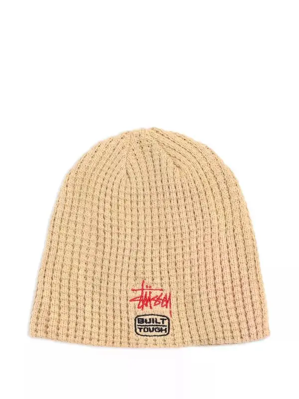 StÜssy Waffle Built Tough Skullcap Beanie - Neutrals