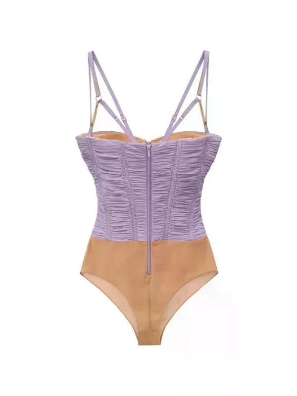 Elisabetta Franchi Ruched Strap Bodysuit
