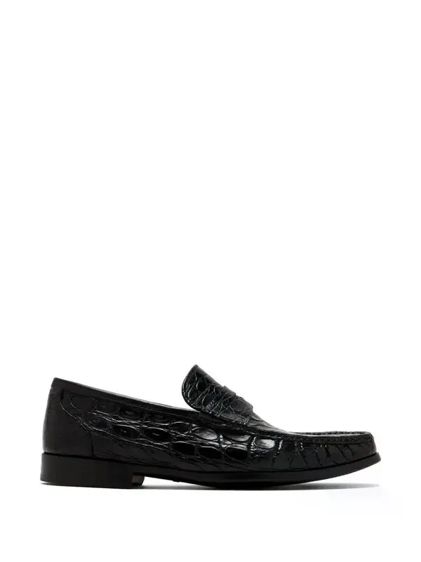 Magnanni Leather Loafers - Black