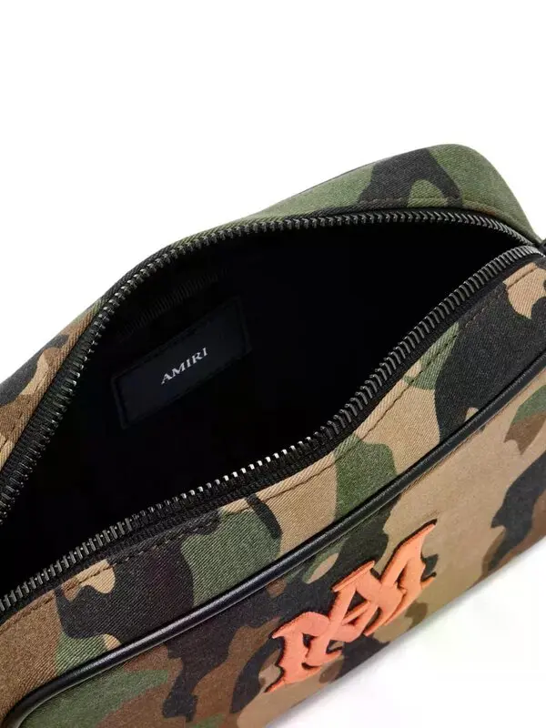 Amiri Camouflage Appliqué Wash Bag