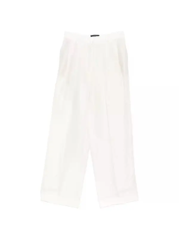 Fabiana Filippi Wide Leg Pleat Trousers - Neutrals