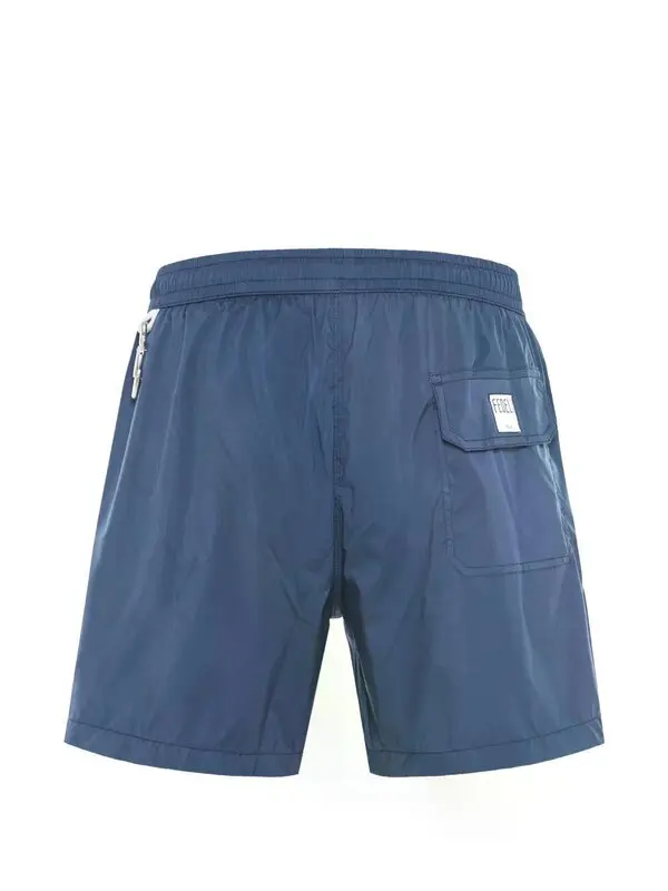 Fedeli Madeira Drawstring Swim Shorts - Blue