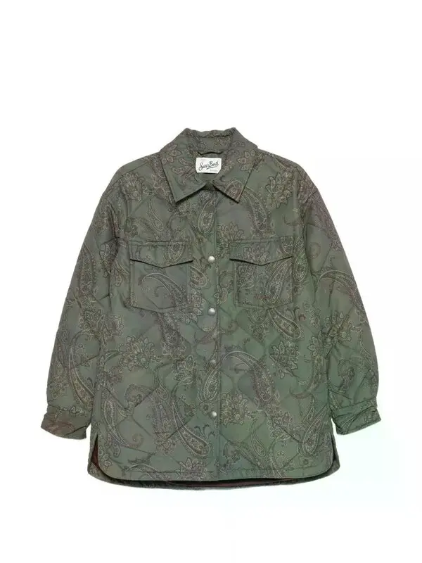 MC2 SAINT BARTH Paisley Quilted Jacket - Green