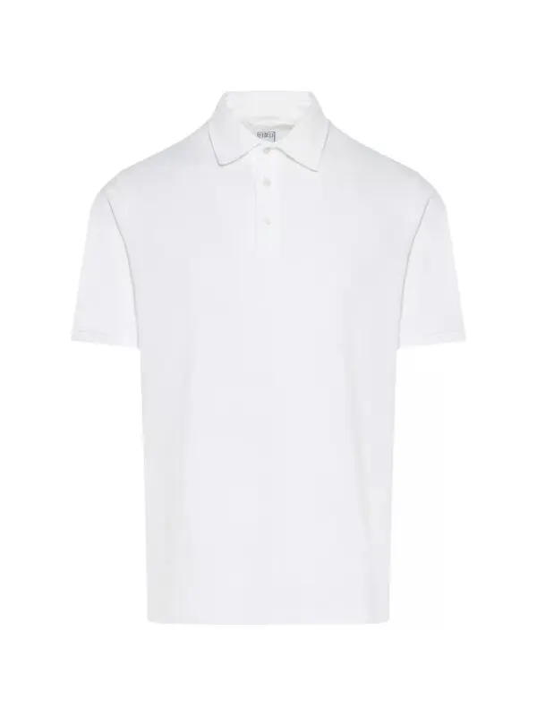 Fedeli North Buttoned Short-sleeve Polo Shirt - White
